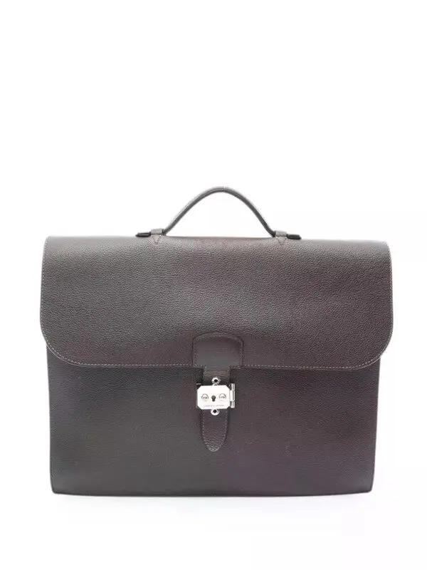 Hermès 2010 38 Sac À Dépêches Briefcase - Brown