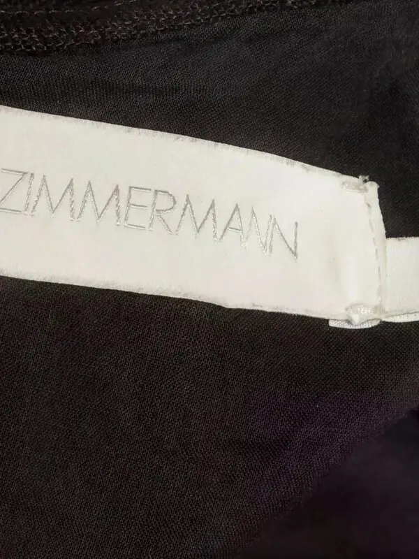 Zimmermann Open-back Puff-sleeves Mini Dress
