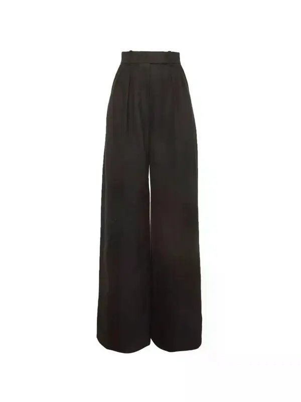 Khaite Wide-leg Pleated Trousers