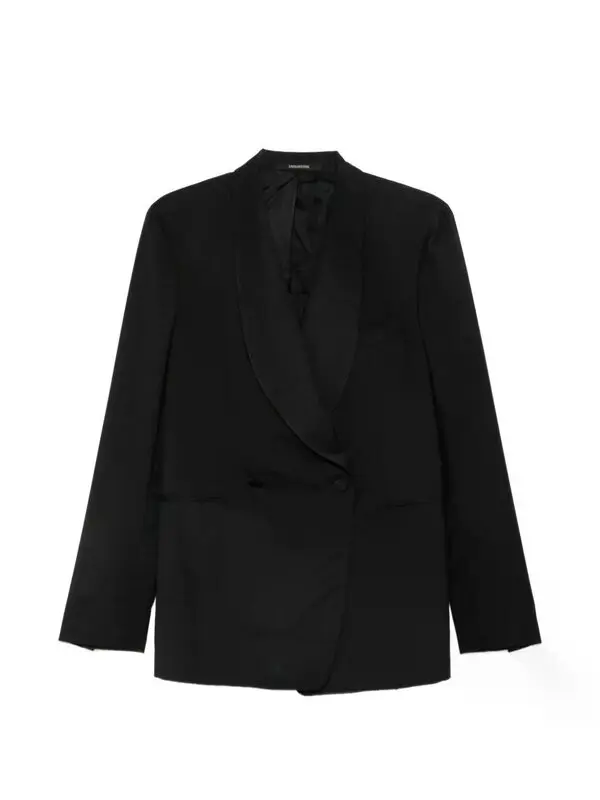 Tagliatore Super 110's Double-breasted Shawl-lapel Wool Blazer