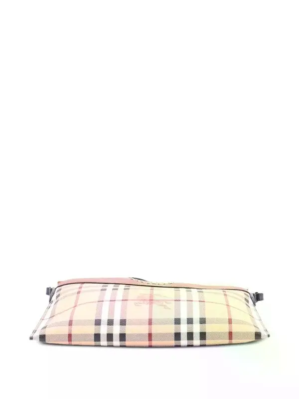 Burberry Peyton Haymarket Coated Canvas Crossbody Bag