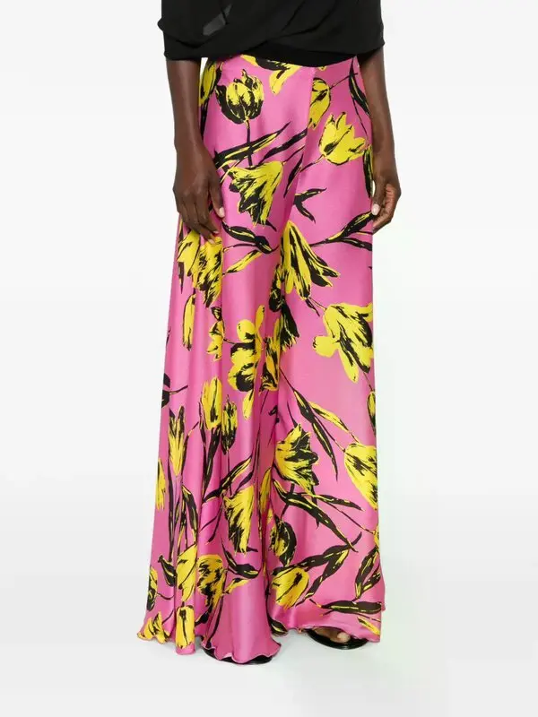 HANITA Floral-print Palazzo Pants