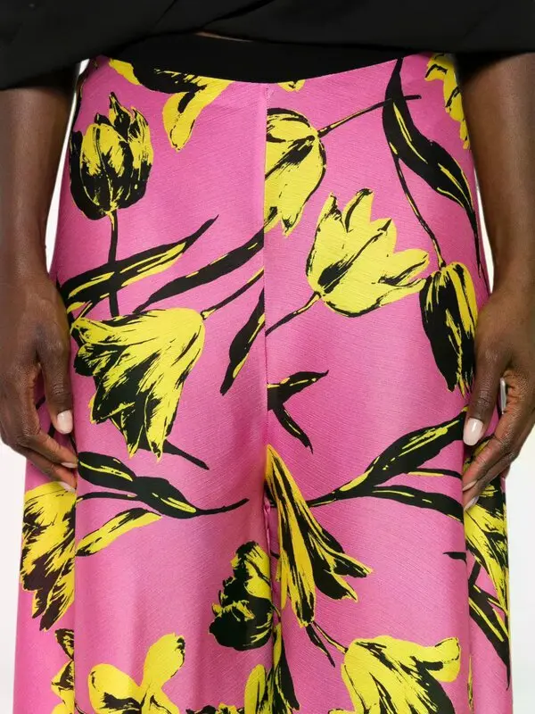HANITA Floral-print Palazzo Pants