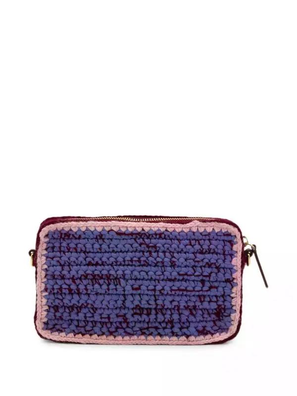 Marni Logo-patch Crochet-knit Shoulder Bag