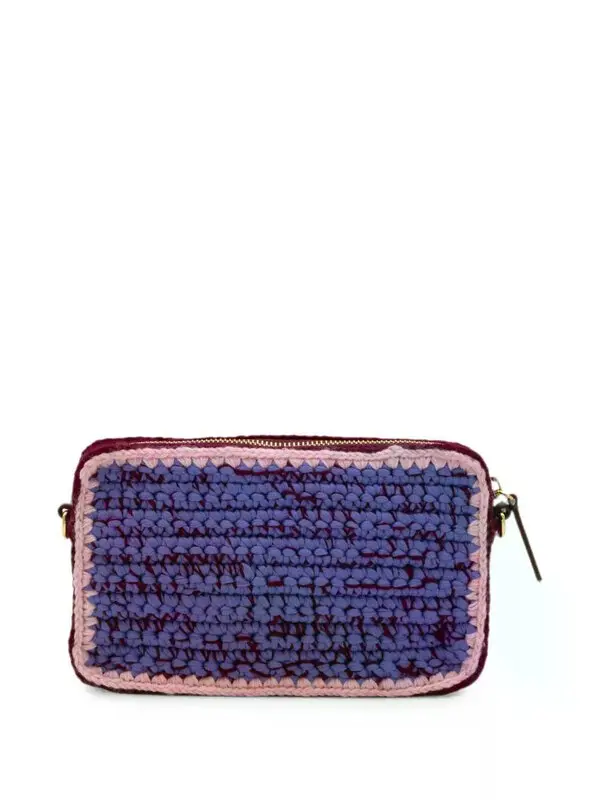 Marni Logo-patch Crochet-knit Shoulder Bag