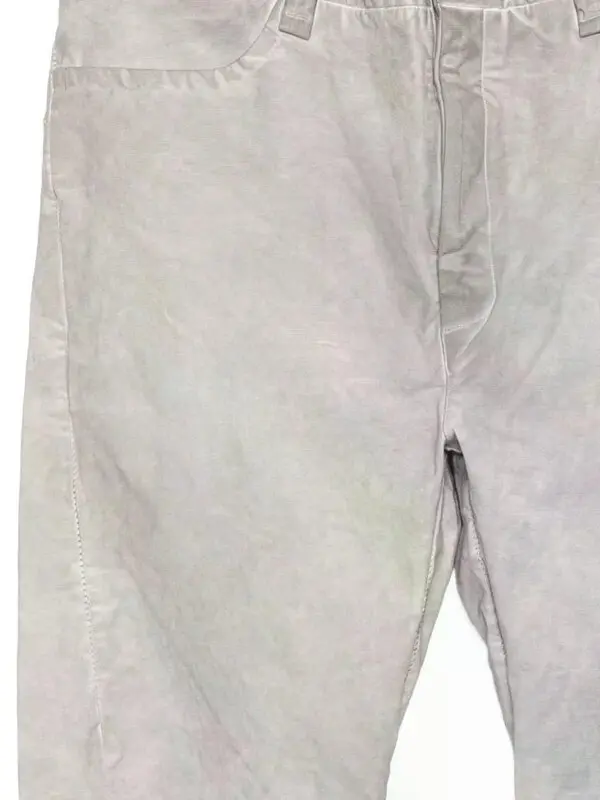 ISAAC SELLAM EXPERIENCE Four-pocket Textured-finish Trousers
