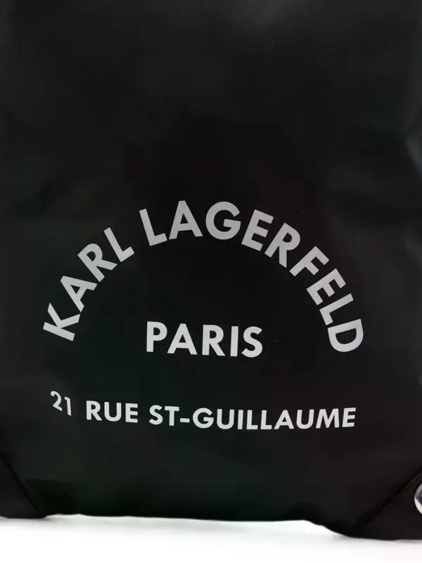 Karl Lagerfeld Logo-motif Drawstring Backpack