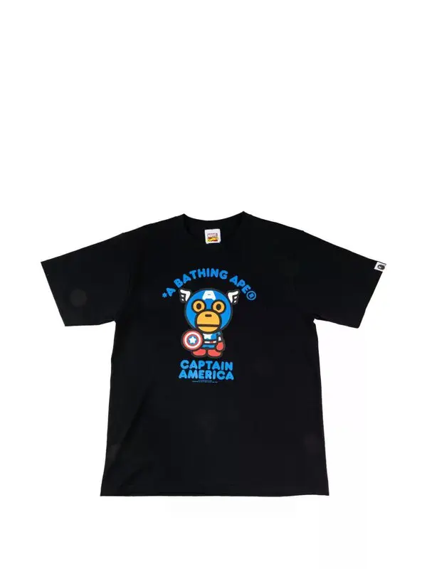 A BATHING APE X Marvel Captain America T-shirt
