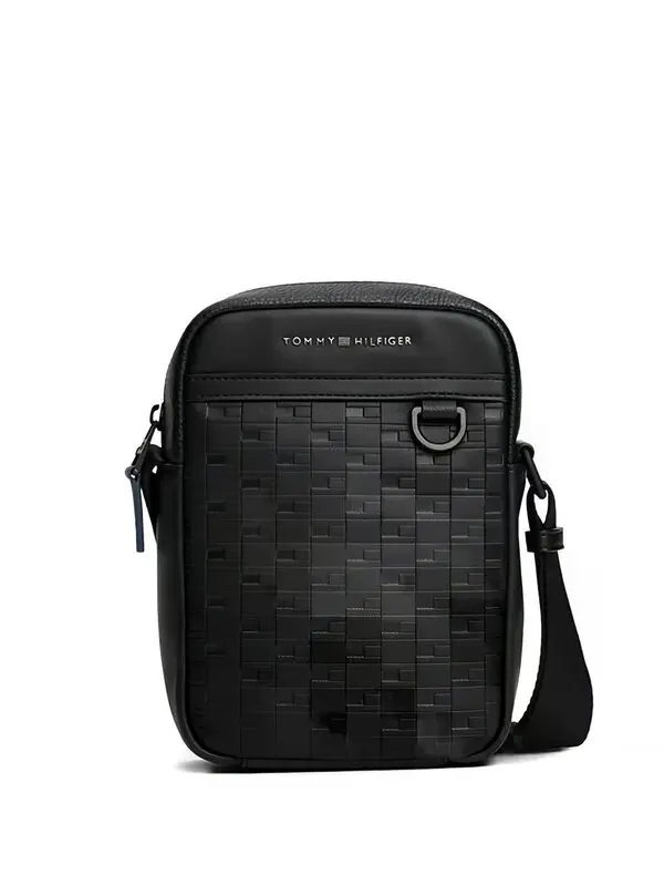 Tommy Hilfiger Logo-detail Textured Messenger Bag