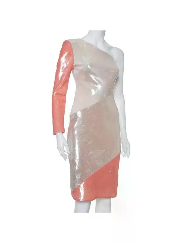 Diane Von Furstenberg One-shoulder Sequin Dress