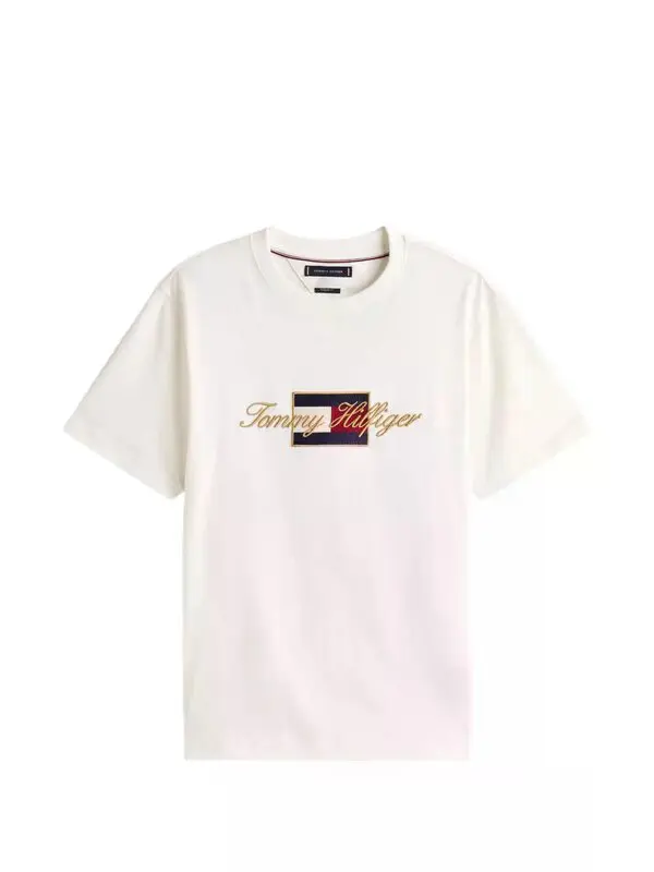 Tommy Hilfiger Embroidered-logo Crew-neck T-shirt