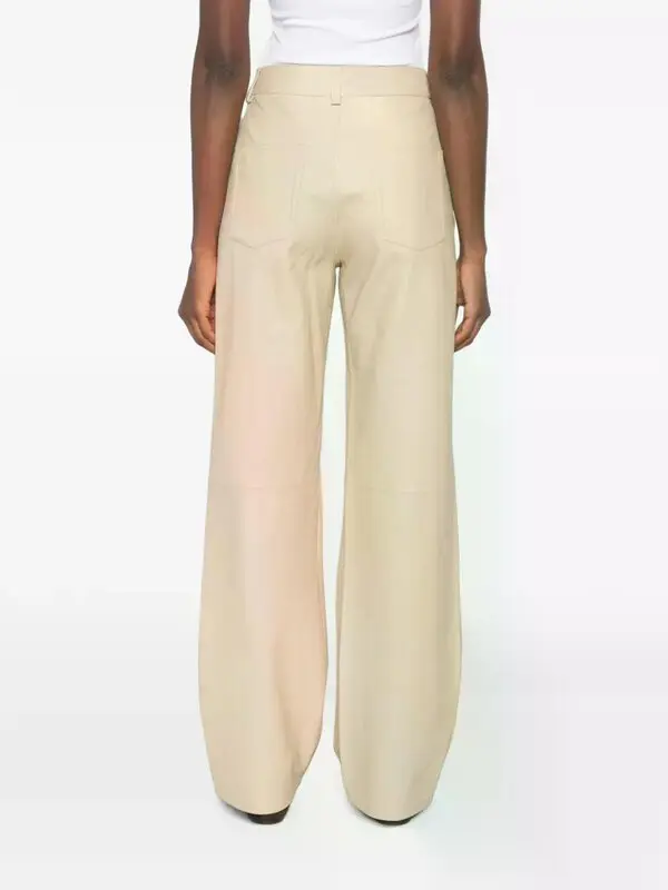 BY MALENE BIRGER Wide-leg Leather Trousers