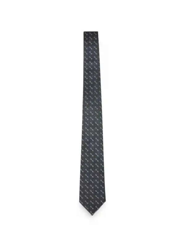 Gucci Horsebit Jacquard Tie