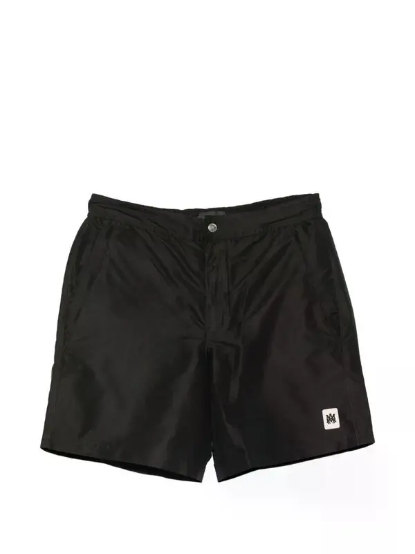 Amiri Logo Patch Swim Shorts - Black