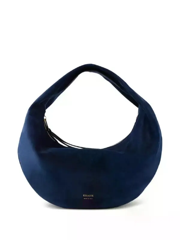 Khaite Olivia Suede Shoulder Bag - Blue