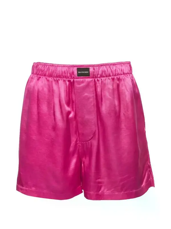 Balenciaga Button-front Shorts And Shirt Pajamas Set - Pink