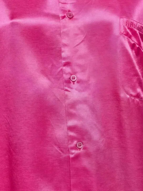 Balenciaga Button-front Shorts And Shirt Pajamas Set