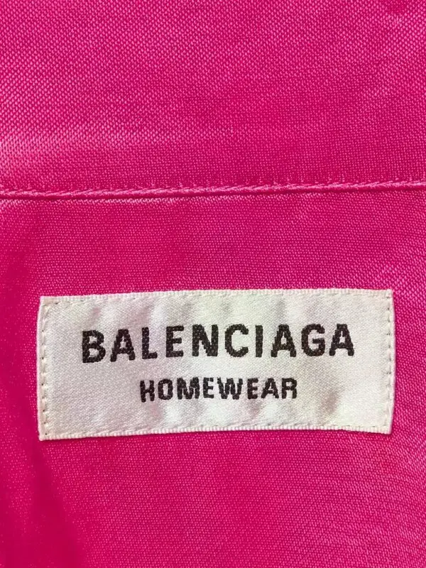 Balenciaga Button-front Shorts And Shirt Pajamas Set