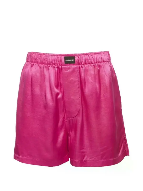 Balenciaga Button-front Shorts And Shirt Pajama Set - Pink