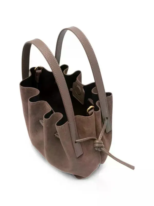 Yuzefi Mini Suede Tote Bag - Brown