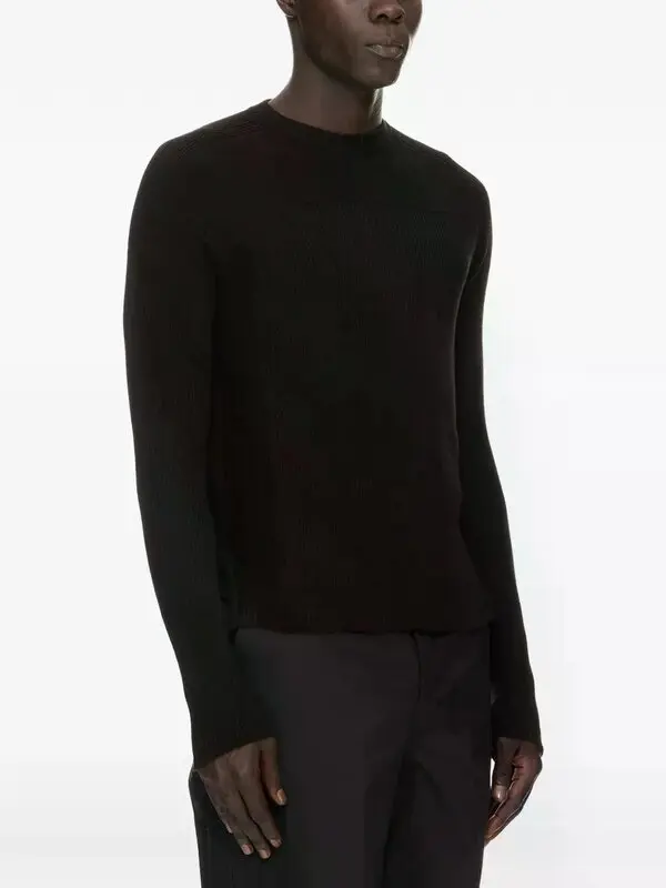 Rick Owens Ribbed Knit T-shirt - Black