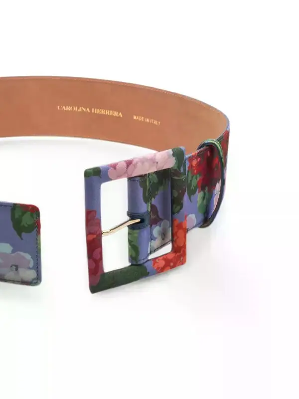 Carolina Herrera Icon Hydrangea-print Belt
