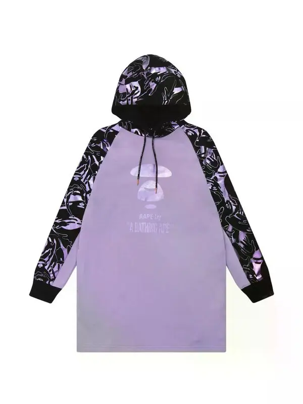 AAPE BY *A BATHING APE Camouflage Print Hoodie Dress