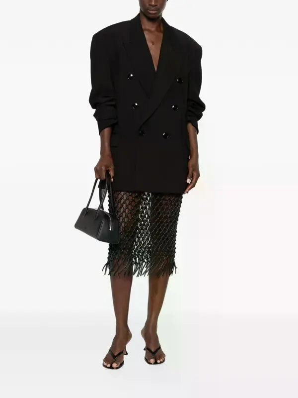 A.M.G. Double-breasted Peak-lapels Jacket