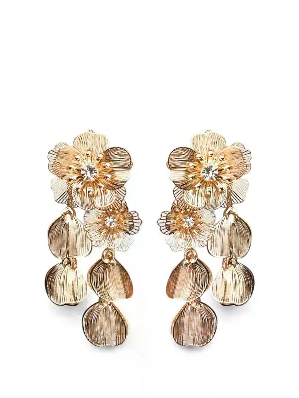 Carolina Herrera Floral-drop Clip-on Earrings