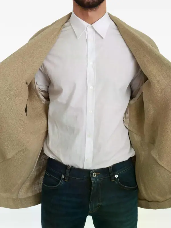 Dolce & Gabbana Linen Notch-lapel Blazer