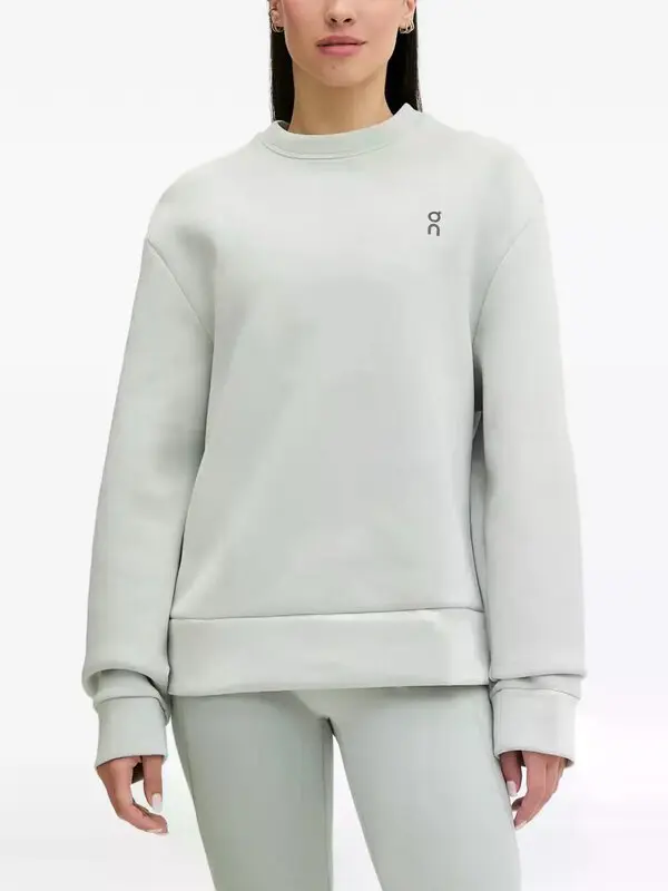 On Logo-print Relaxed Fit Sweatshirt - Green