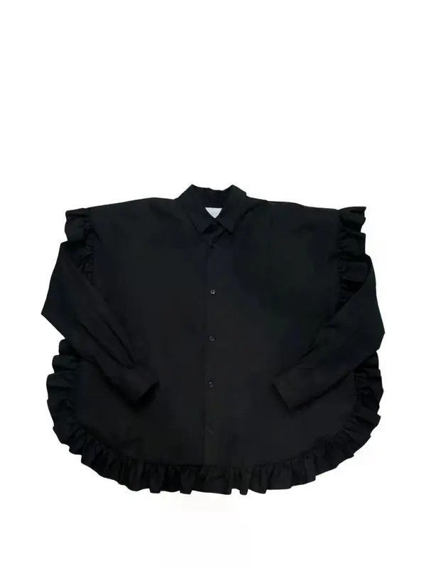 Noir Kei Ninomiya Ruffled Cotton Shirt