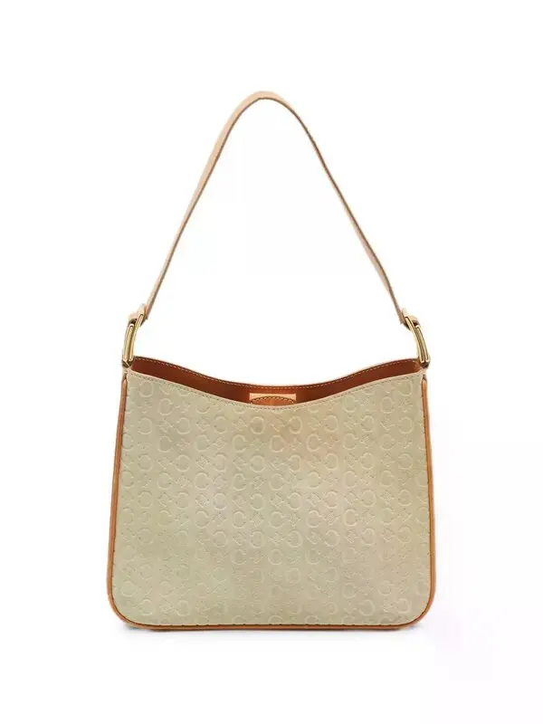 Celine Macadam Embossed Shoulder Bag