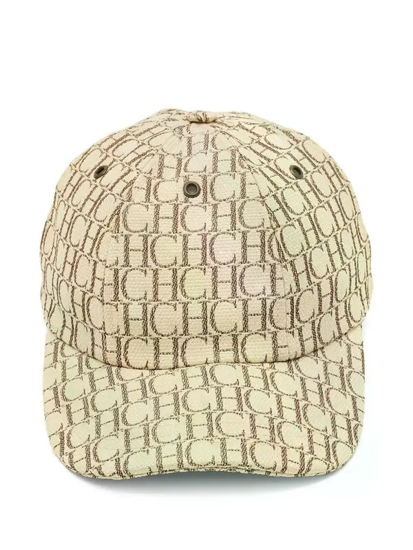 Carolina Herrera Monogram Baseball Cap - Neutrals