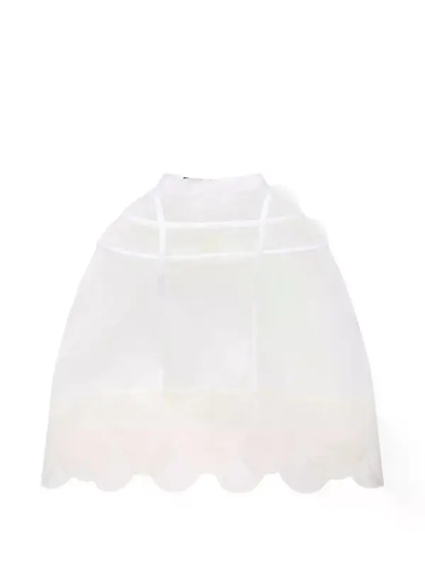 Simone Rocha Sheer Hoop Mini Skirt - Neutrals