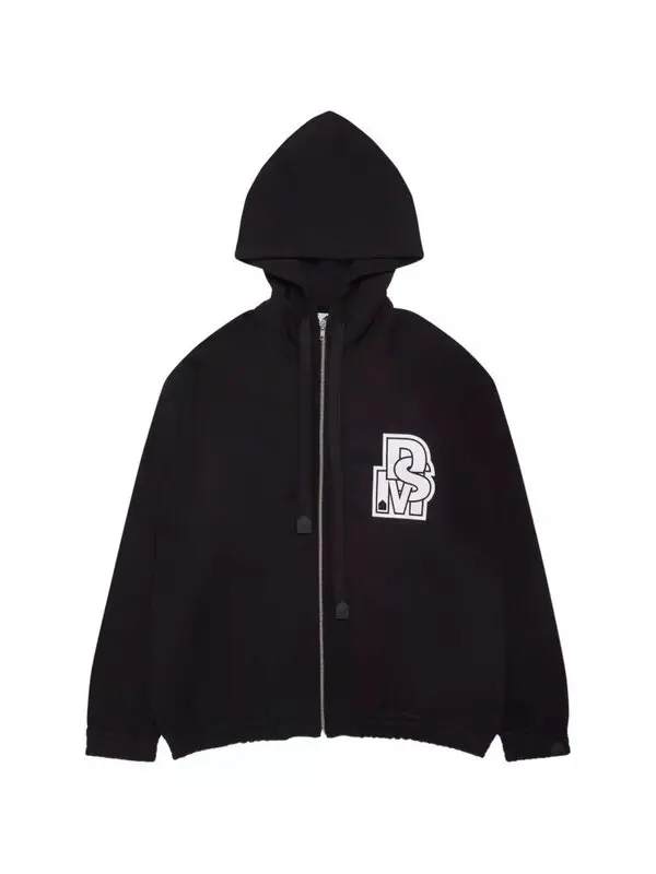 Noir Kei Ninomiya Graphic-print Zip-up Hoodie