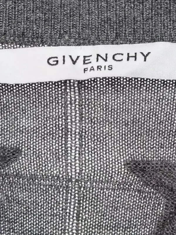Givenchy Crew-neck Star-appliqué Sweater
