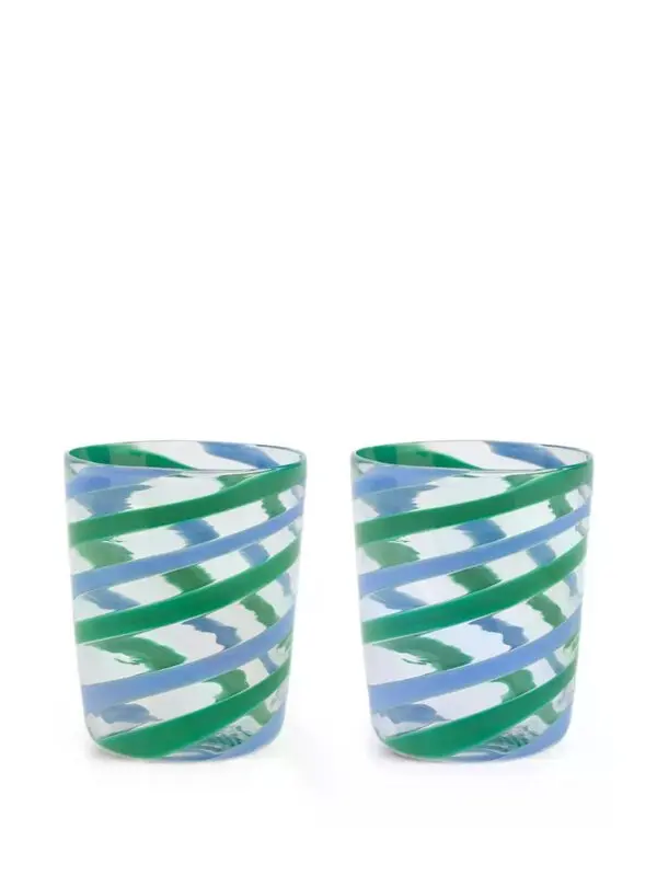 LISA CORTI X Canna Spiral Decorative Glasses - Green