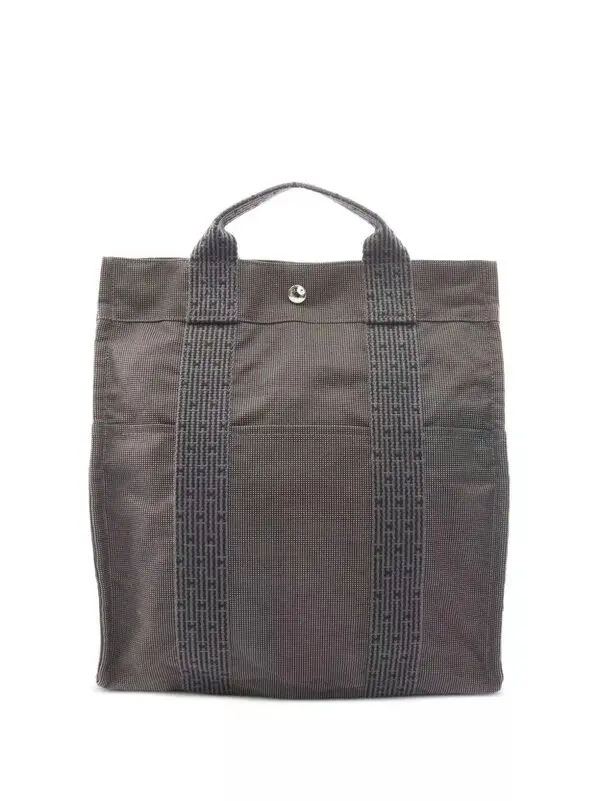Hermès Canvas Geometric Print Backpack - Brown