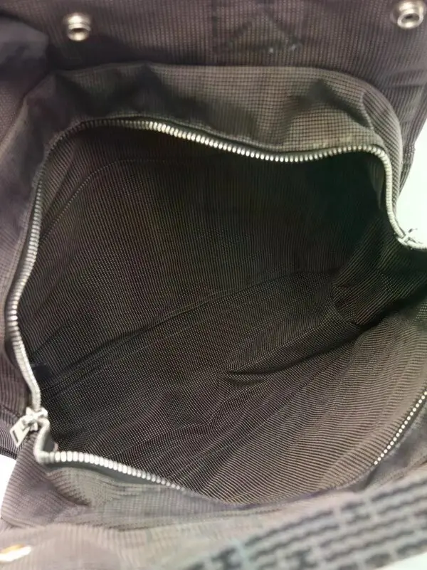 Hermès Canvas Geometric Print Backpack - Brown