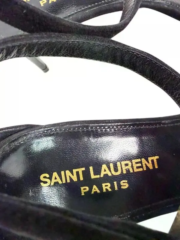 Saint Laurent Lexi Ankle Strap Sandals