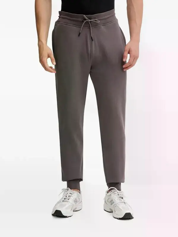 Guess Logo-patch Drawstring Track Pants - Grey