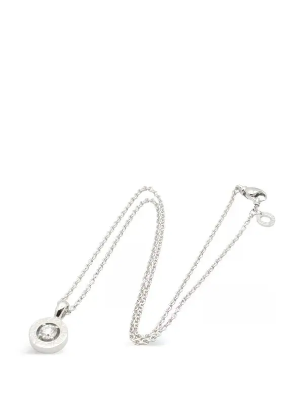 BVLGARI 18k White Gold Diamond Necklace - Silver