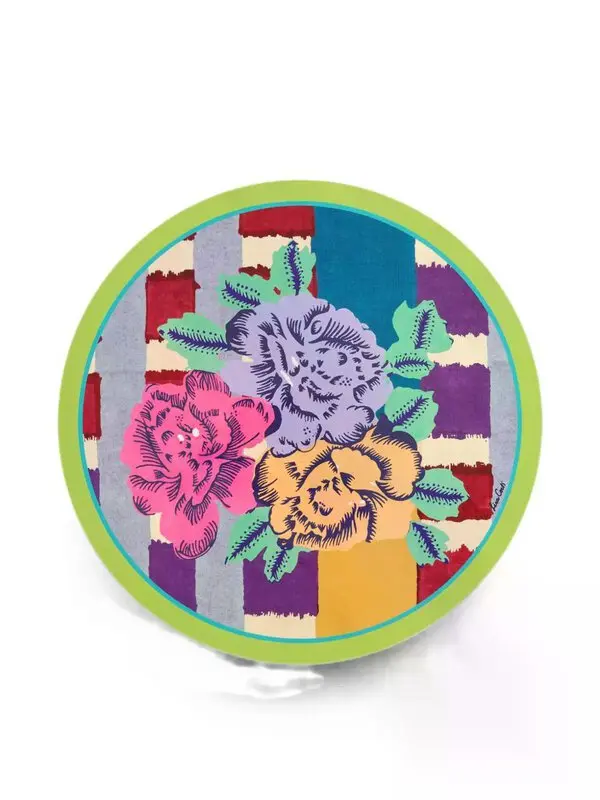 LISA CORTI Ankara Floral-print Placemat - Grey