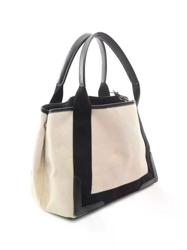 Balenciaga Navy Cabas Tote Bag - Neutrals