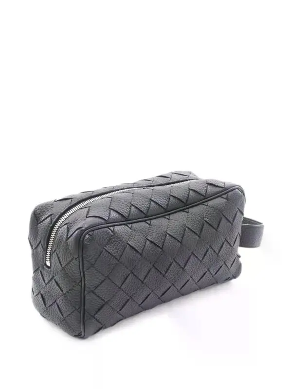 Bottega Veneta 2010s Intrecciato Leather Wash Bag