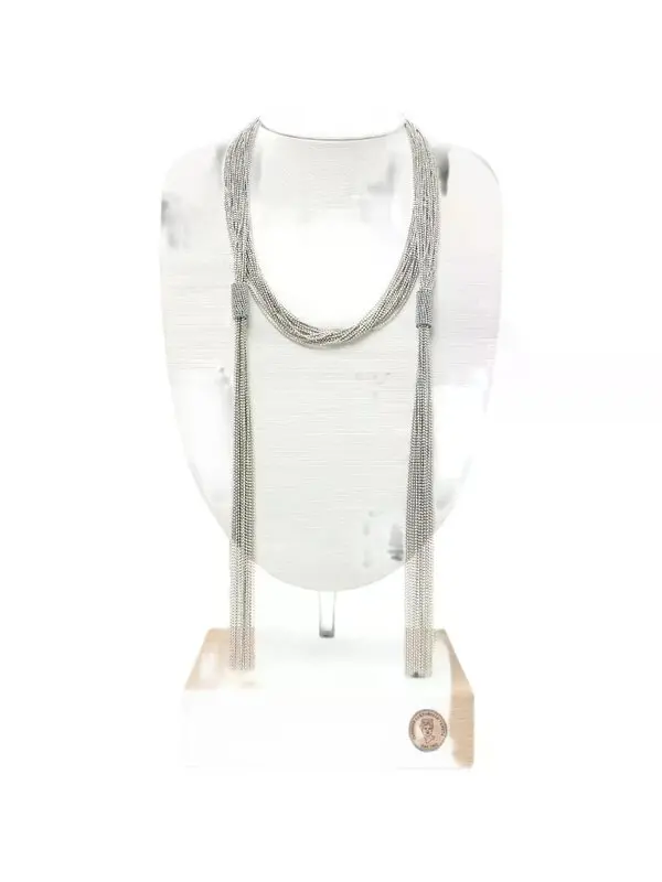 Peserico Multi-strand Tassel Necklace