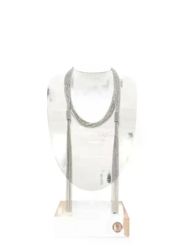 Peserico Multi-strand Tassel Necklace