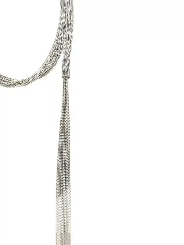 Peserico Multi-strand Tassel Necklace - Silver