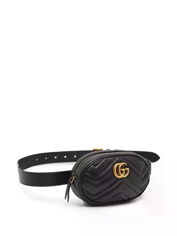 Gucci Mini Gg Marmont Matelassé Belt Bag